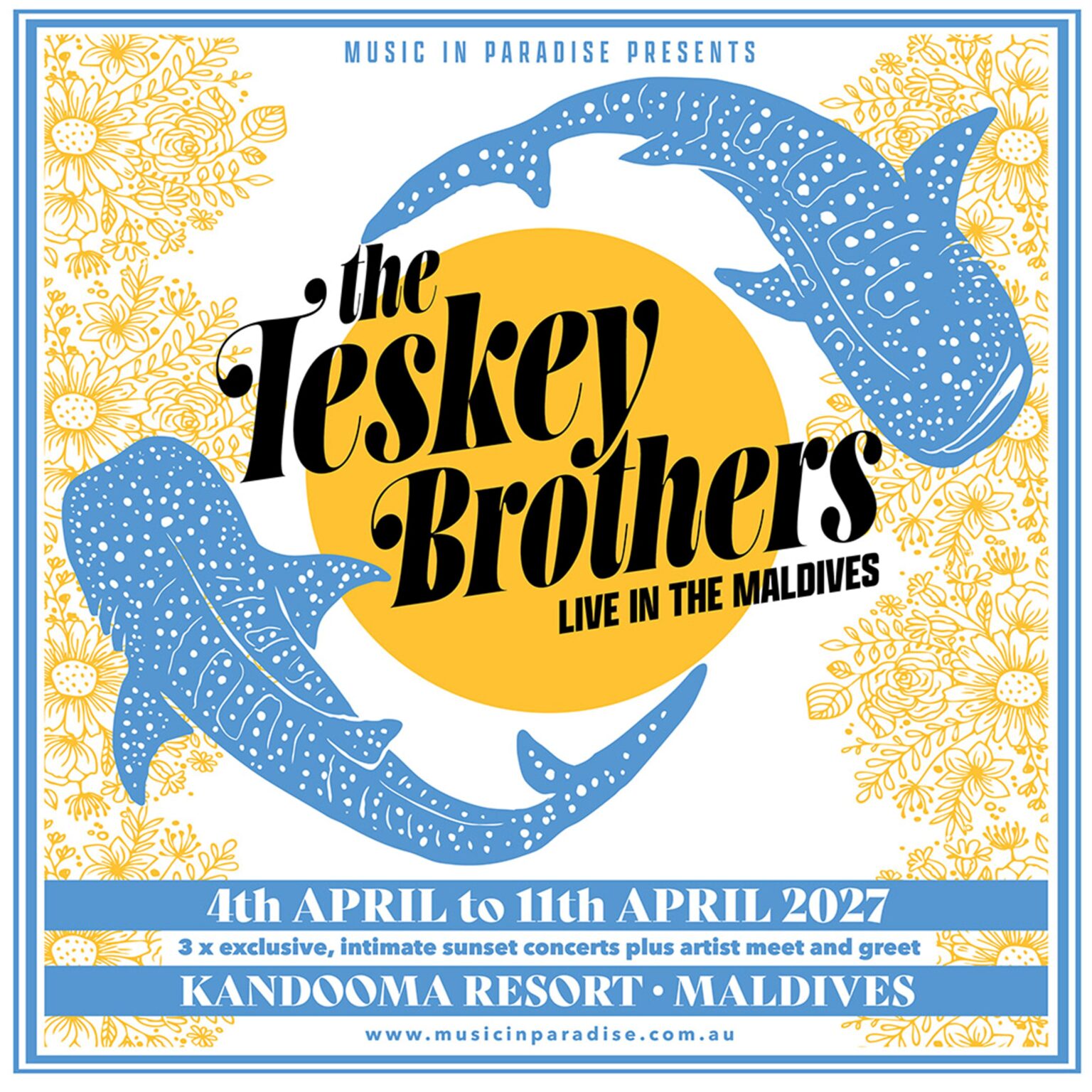 The Teskey Brothers LIVE in the Maldives | Music in Paradise
